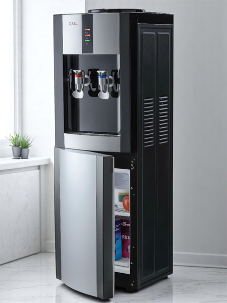 AEL Кулер для воды напольный LC 47b с нагревом, компрессорным охлаждением и встроенным ...