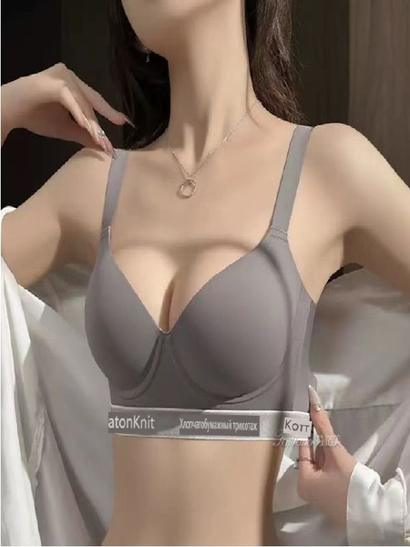 Бюстгальтер Женский бралетт, классическая чашка, размер 80B, 80C светло-зеленый Хлопок, Нейлон ...