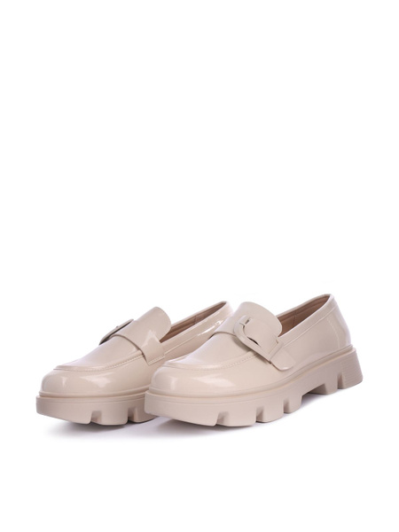 Лоферы Женский Instreet бежевый, размер 40 Платформа На любой сезон 5 Без застёжки Россия купить ...