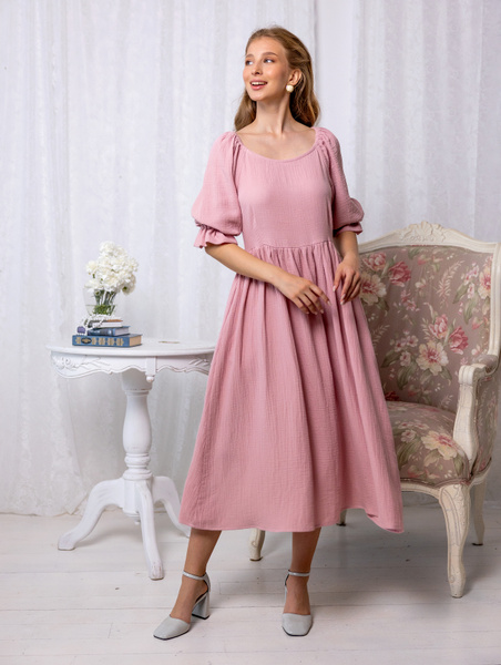 Платье Женский Cher-Neva розовый, размер 50 купить c доставкой на OZON по низкой цене (2197231526)