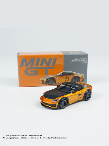 Машинка MINI GT 1/64 #782 Nissan Z LBNATION WORKSLB Gold Die-cast Alloy ...