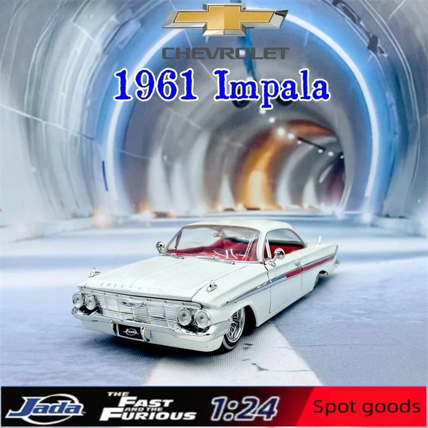 Jada 1:24 1961 Chevrolet Impala Alloy Car Model, подарки для мальчиков, коллекции хобби, подарки ...