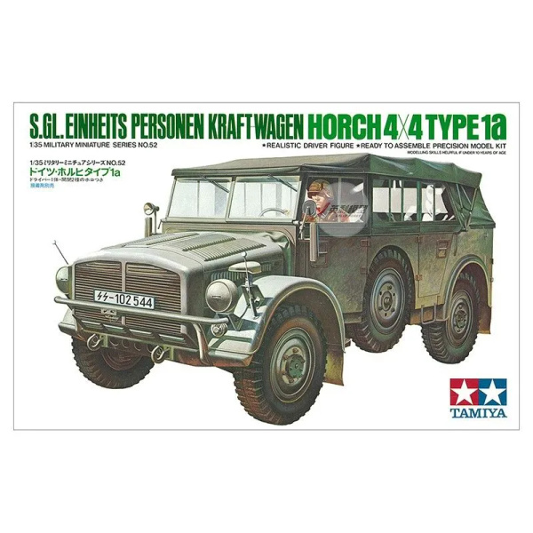 Сборная модель Военная модель Tamiya-35052F 1/35 German Horch Type 1A ...