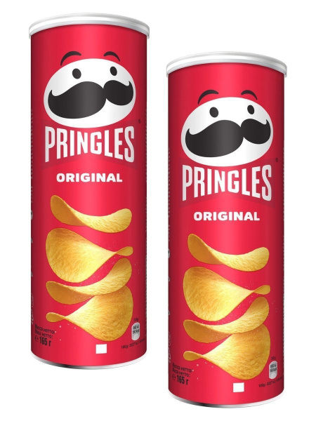 Pringles Original картофельные чипсы 165 г (2 шт.) - купить с доставкой ...