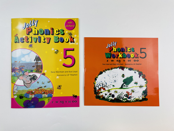 Jolly Phonics 5 Activity Book & Workbook, учебник и рабочая тетрадь для ...