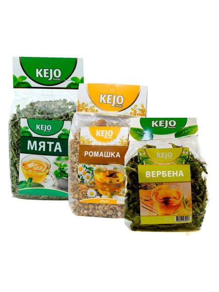 Чай KEJO foods Вербена (30 г) Мята (75 г) Ромашка (100 г) купить на ...