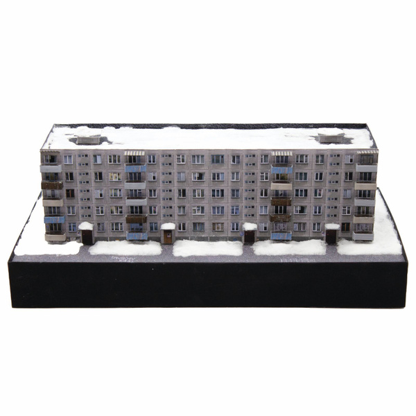 Сборная модель панельного дома, панелька купить на OZON по низкой цене ...