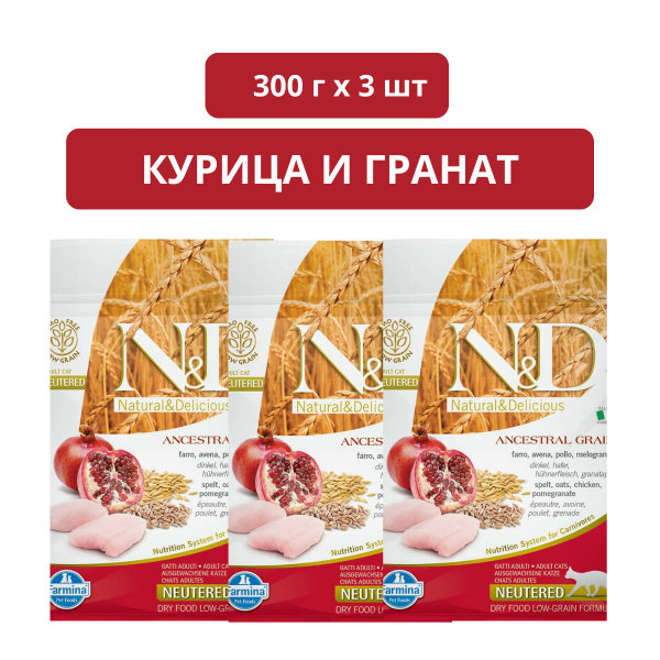 Корм для домашних животных Farmina N&D Ancestral Grain Neutered Cat ...