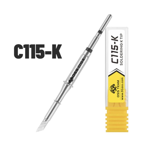 Прямое жало-нож OSS C115-K для индукционных паяльных станций (T115 ручка) - купить с доставкой ...