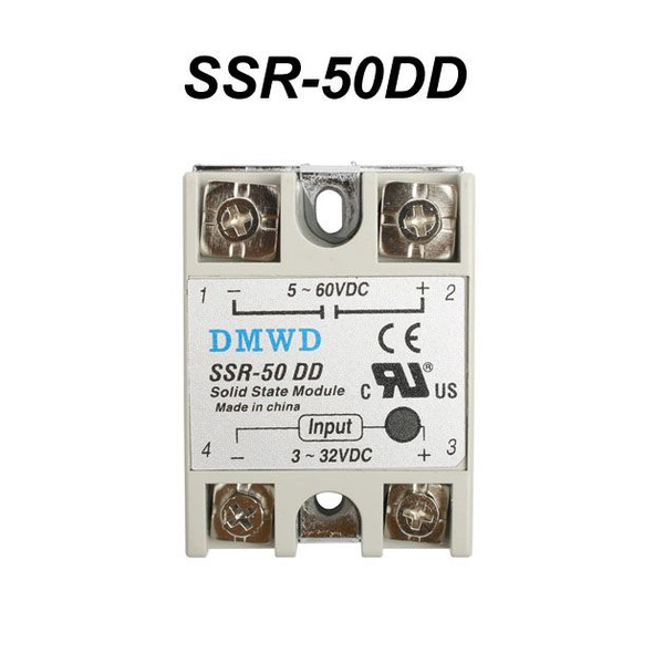 SSR-50DD Твердотельный модуль реле DC-DC Однофазный SSR 50A 3-32V TO 5 ...