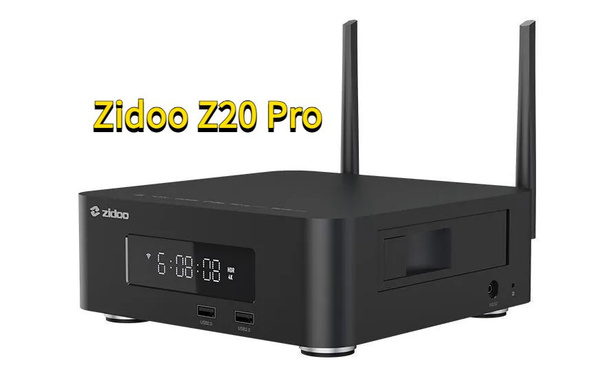 Медиаплеер Zidoo Z20- Pro, HDMI, USB, 3.5 мм, Оптический аудио (Toslink), DC 3.5 мм, черный ...