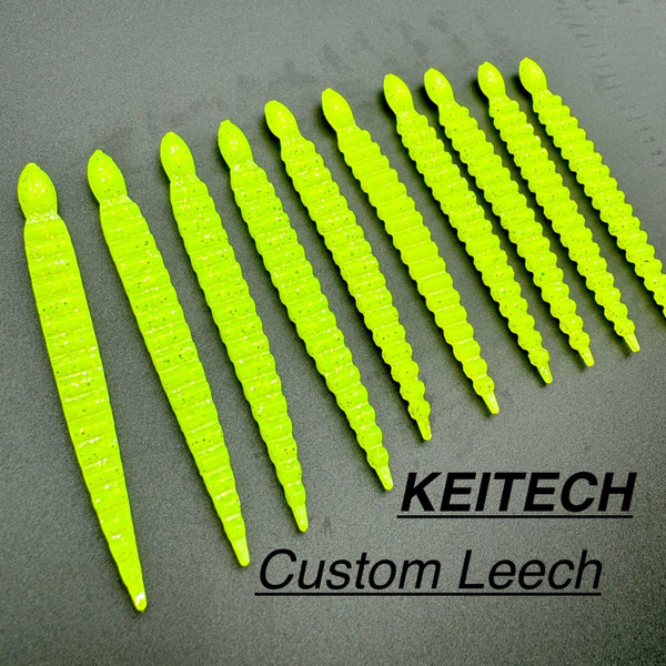 Силиконовая приманка KEITECH Custom Leech 8 см (упаковка - 10 шт) на ...