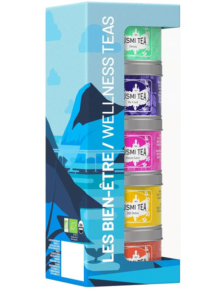 Органический чай ассорти KUSMI TEA "LES BIEN-ETRE / WELLNESS TEAS" 5 ...
