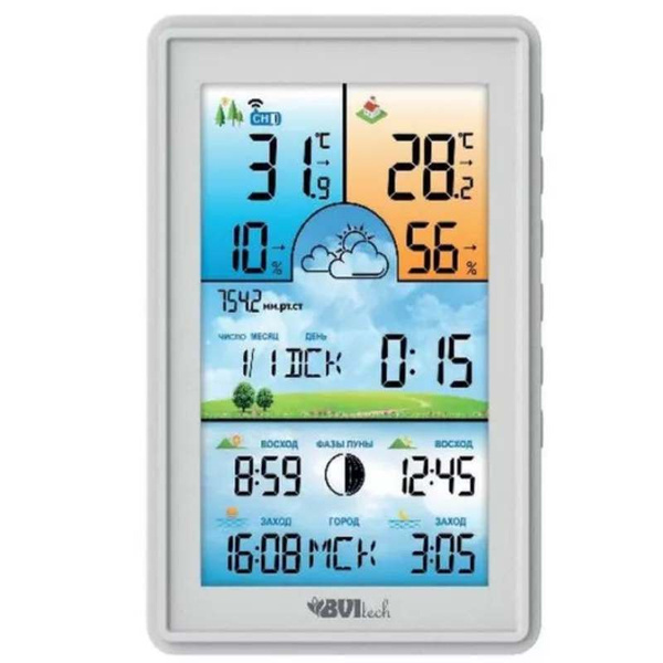 Метеостанция BVItech BV-675BSW купить по выгодной цене в интернет ...