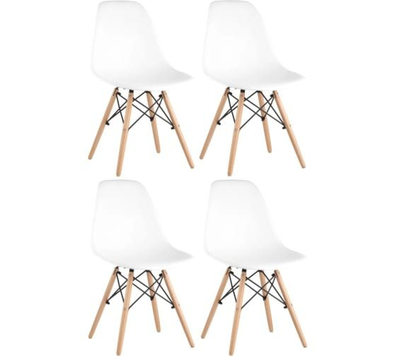 Комплект стульев Ridberg DSW EAMES белый, 4 шт. 1204695 - купить с ...