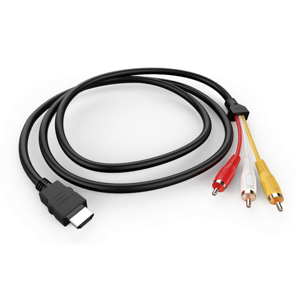 1080P 5ft/ 1,5m HDMI мужчина 3-RCA Video Audio AV кабельный разъем ...