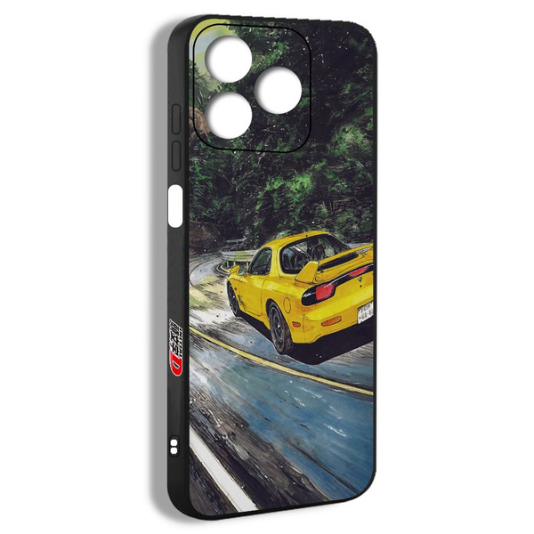 чехол для смартфона Подходит для Tecno Spark 10c Инициал Ди Проект Ди аниме Rx7 Ae86 Pya24