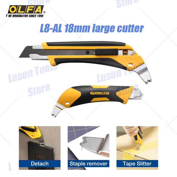 Оригинальный японский многофункциональный универсальный нож OLFA L8-AL, большой нож для резки ...