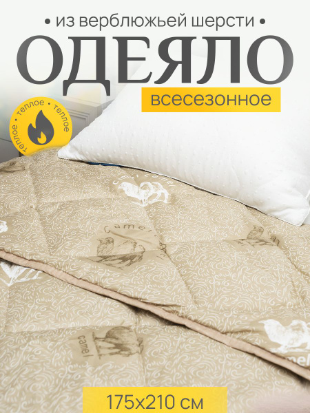 Одеяло BULAK интекс, 175x210, Всесезонное, с наполнителем Ватин ...