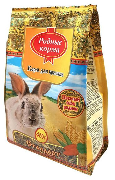 Корм для кроликов "Родные корма" Стандарт, 400 г - купить с доставкой ...