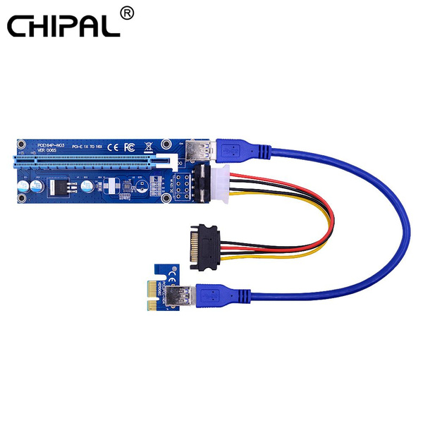 Райзер для видеокарты CHIPAL VER006S Riser PCI-E удлинитель PCI Express ...