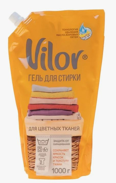 Vilor Жидкое средство для стирки изделий из цветных тканей, 1000 мл ...