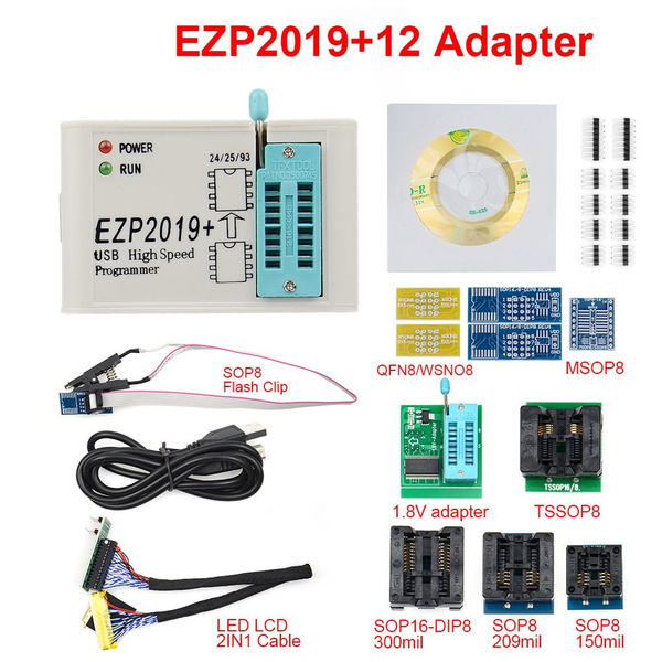 Универсальный USB программатор EZP2019+ для EEPROM и SPI FLASH памяти ...