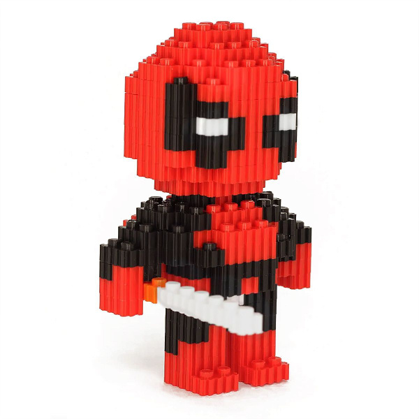 3D Конструктор MAGIC BLOCKS: Дэдпул / Фигурка из мини-блоков / 496 деталей купить на OZON по ...