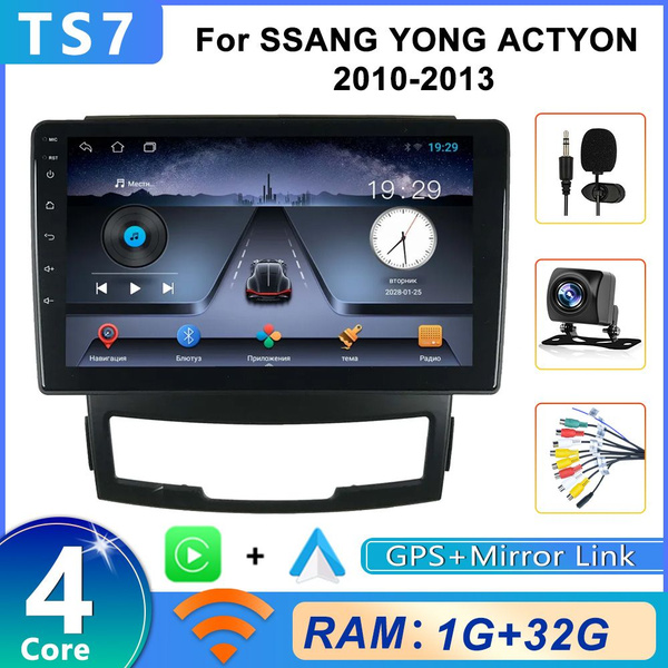 Автомагнитола FOR SsangYong Actyon 2010-2013, Android Санг Енг Актион ...