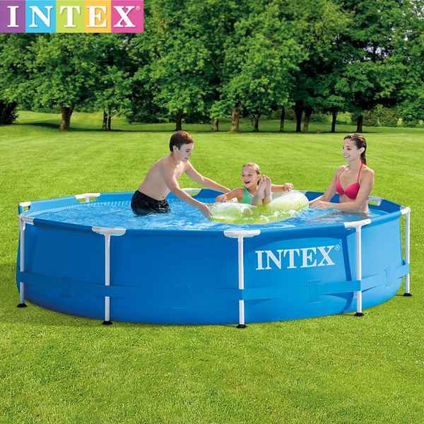 Круглый каркасный бассейн Intex Series металлический каркас для ...
