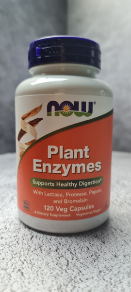 NOW Plant Enzymes 120 Veg Capsules Нау фудс Растительные ферменты ...