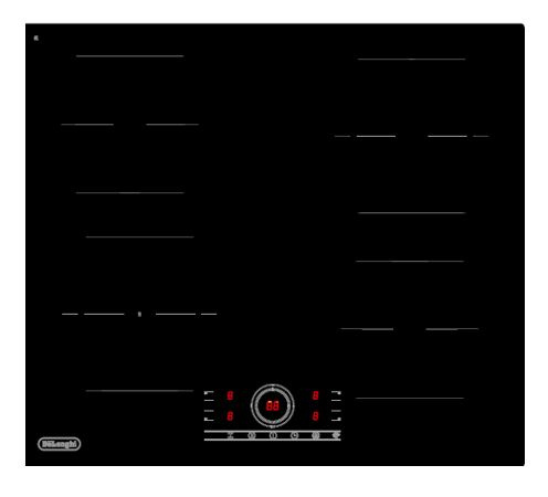Варочная панель электрическая 59 см DeLonghi ELETTRA 1B0P CR, варочная ...