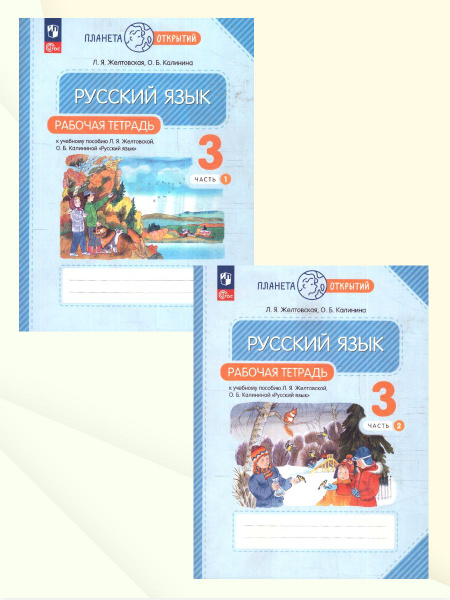 Русский язык 3 класс. Рабочая тетрадь к новому учебнику. Комплект из 2 ...