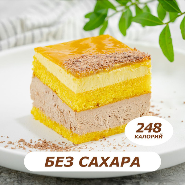 Пирожное Манго-шоколад без сахара Fresco Dessert, замороженное, 100 г ...