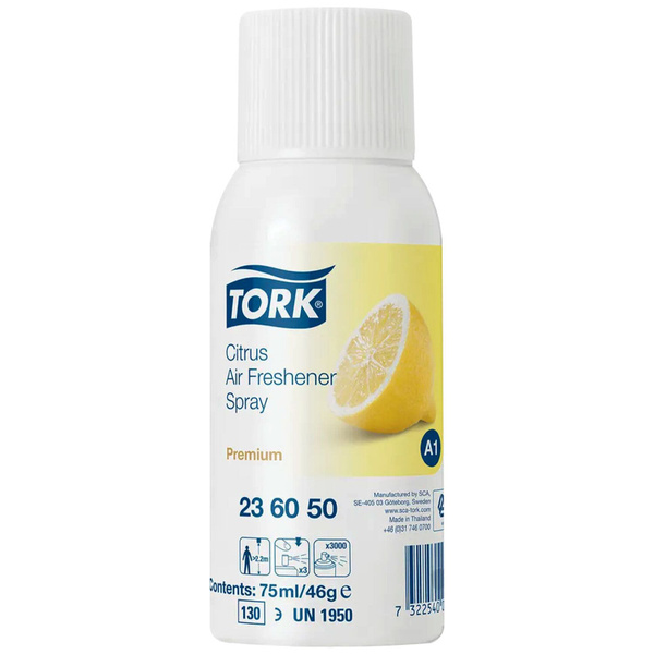 Освежитель воздуха Tork сменный баллон 75 мл, Premium, цитрус - купить ...