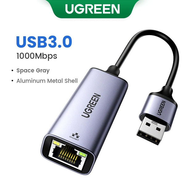 Характеристики USB Ethernet адаптер UGREEN, USB 3,0 сетевая карта к USB ...
