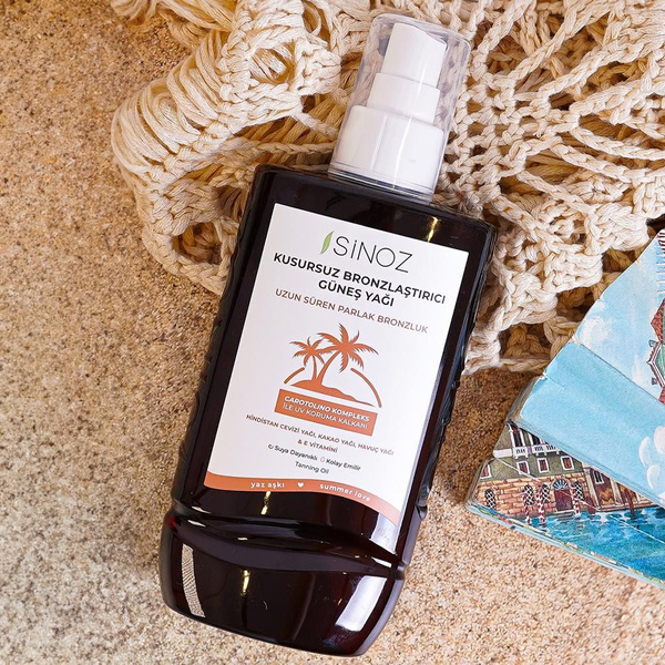 Sinoz Perfect Bronzing Sun Oil Spray 200 мл, содержащий масло кокоса и ...
