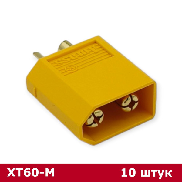 Вопросы и ответы о 10шт. разъем XT60-M, штекер, на кабель, DC 500V, 60A – OZON (1559688115)
