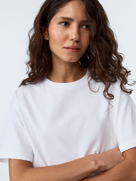 Футболка Sela, размер 44, цвет белый, 100% Хлопок - купить по выгодной цене в интернет-магазине ...