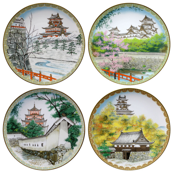 Характеристики Времена года, полная коллекция декоративных винтажных тарелок, Noritake, Yadao ...