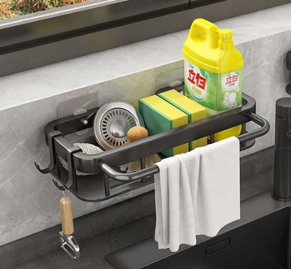 Полка для кухни для губки, мыла, для кухонной утвари Windip, 30 см х 13 ...