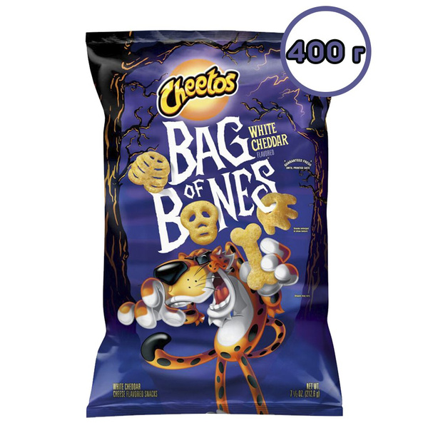 Кукурузные чипсы Cheetos Хэллоуин Puffs Bag Of Bones White Cheddar 1 шт ...