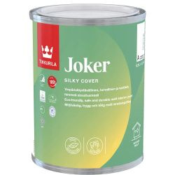 Краска Tikkurila Joker / Тиккурила Джокер для стен 0.9 литра белая база ...