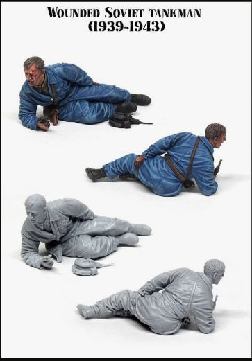 EM-35169 - Wounded Soviet tankman ( 1939 - 1943 ) фигура для моделирования Evolution miniatures ...