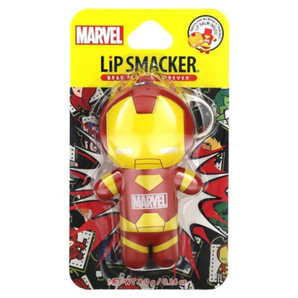 Lip Smacker, Marvel, бальзам для губ, Железный человек, пунш, 4 г ...