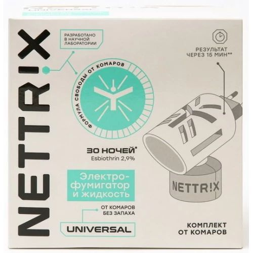Nettrix Электрофумигатор + Жидкость от комаров, 30 ночей - купить с доставкой по выгодным ценам ...