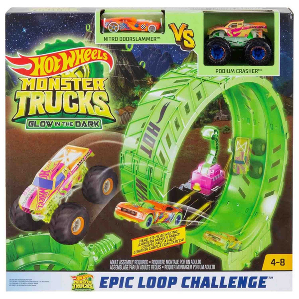 Характеристики Игрушечный трек Hot Wheels Монстр Трак Мертвая петля ...