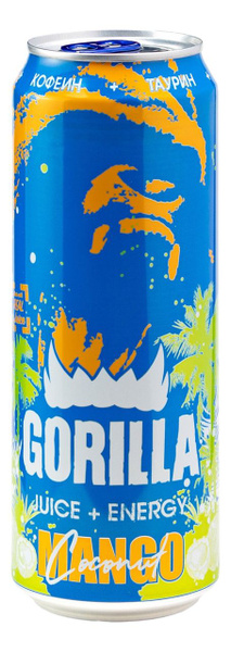 Энергетический напиток Gorilla Mango-Coconut, 450мл - купить с ...