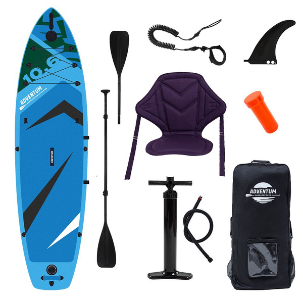 ADVENTUM SUP 10.6 (322x81x15 см) Lagoon , синий надувной сапборд с ...