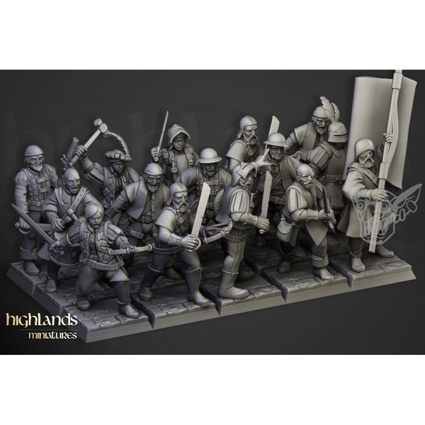 Миниатюра Warhammer Fantasy Battles / AoS. The Empire. Militia Leader ...